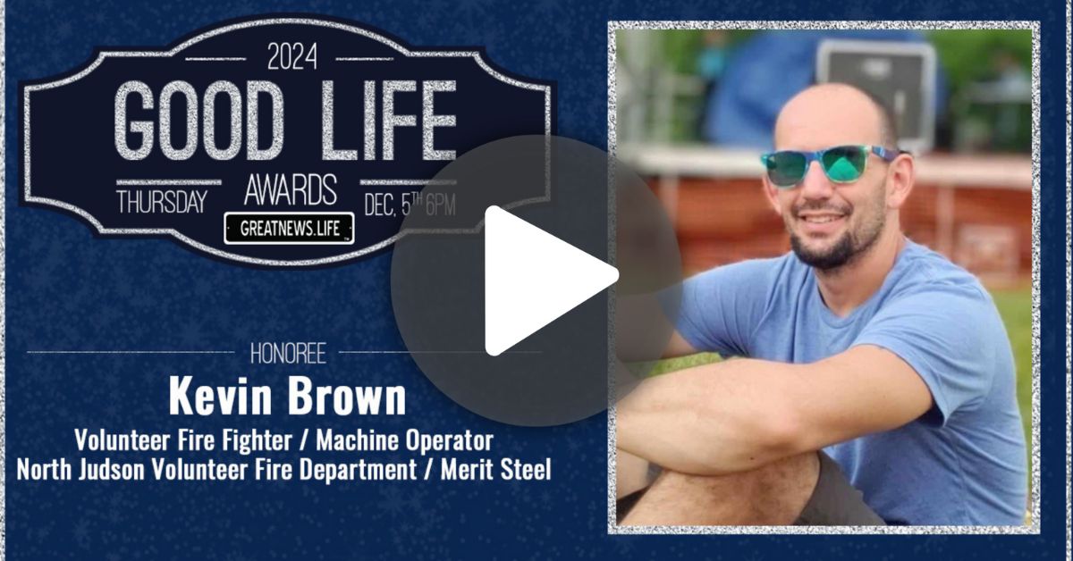 Good Life Awards 2024: Kevin Brown - GreatNews.Life