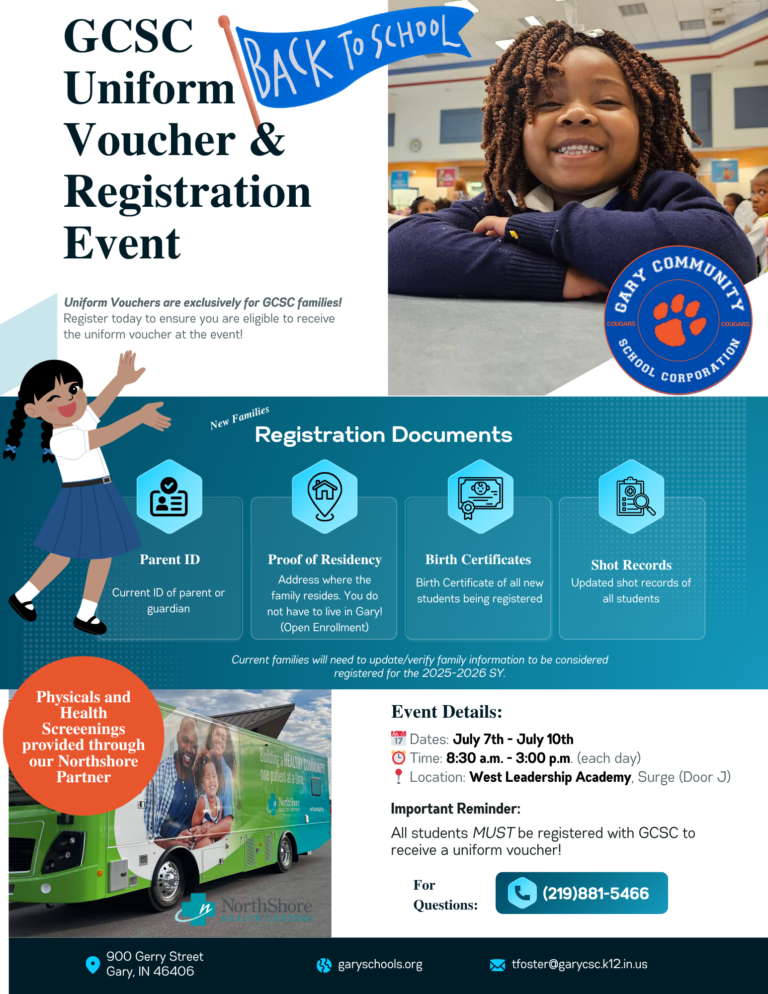 Gary Community School Corporation Hosts Back-to-School Uniform Voucher ...