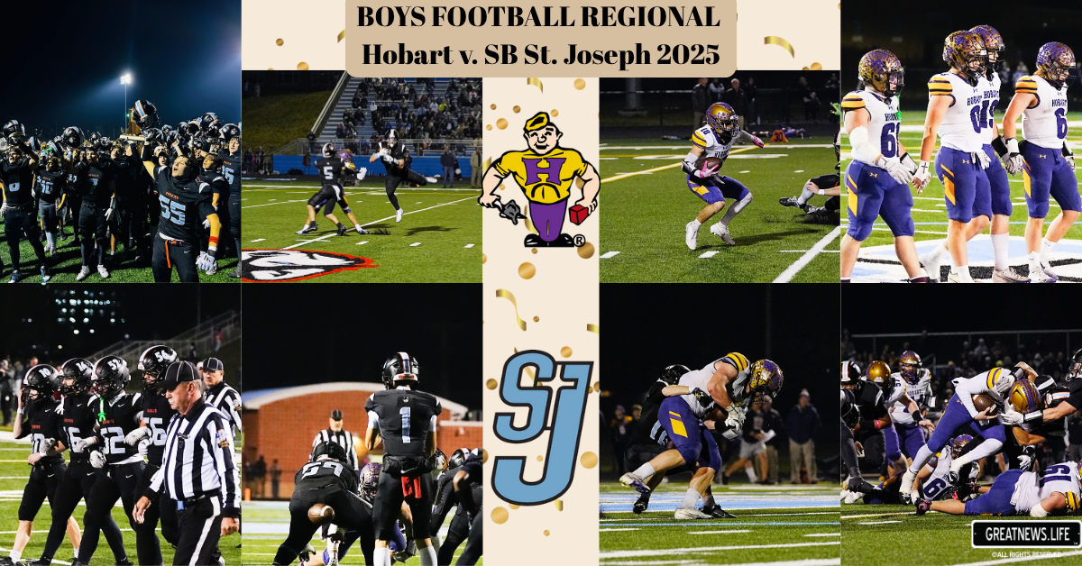 BOYS FOOTBALL REGIONAL Hobart v. SB St. Joseph 2025 - GreatNews.Life