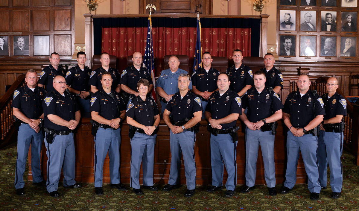Indiana State Police Honor Guard Members Receive Service Pins ...