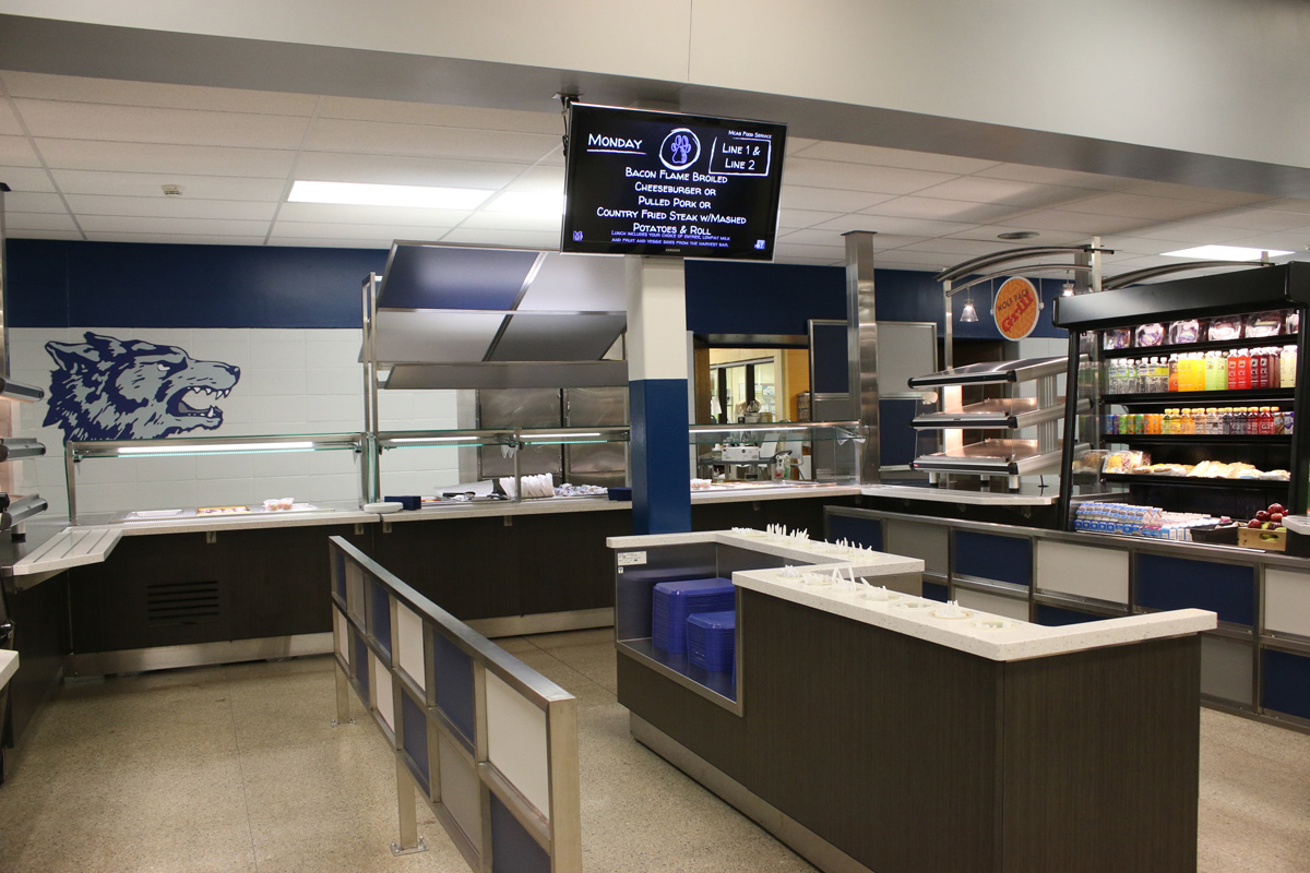 School Cafeteria Service Line