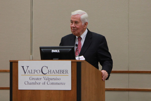 United States Senator Richard Lugar Speaks to Valparaiso Chamber ...