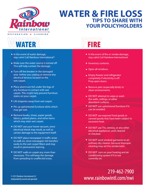 Water & Fire Loss: Tips to Share with Your Policyholders - GreatNews.Life